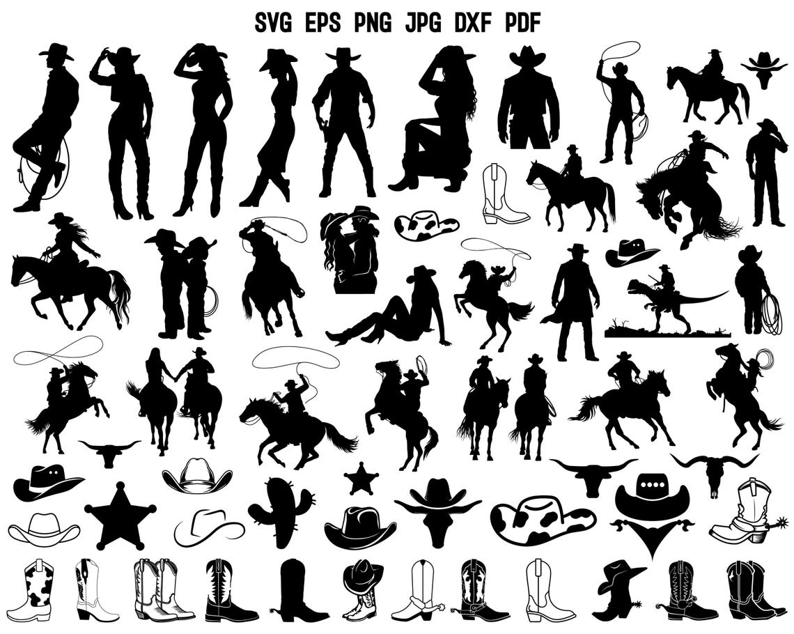 Western SVG | Cowboy SVG | Cowboy Cut File | Cowgirl Svg | Southern Svg ...