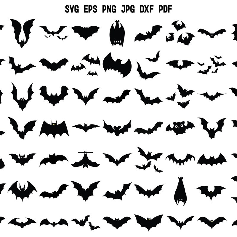 Bat Svg - Etsy