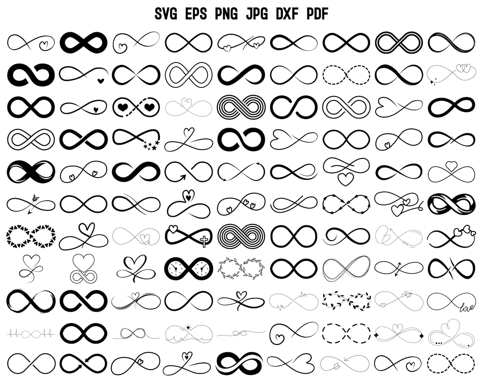 Infinity SVG | Infinity Love SVG | Love SVG | Infinity Silhouette ...