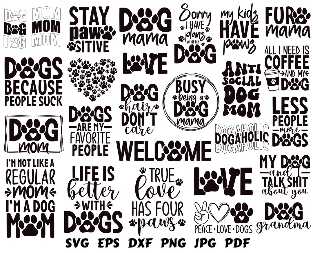 Dog Mom SVG | Dog SVG | Dog Cut File | Dog Cricut | Dog Silhouette ...