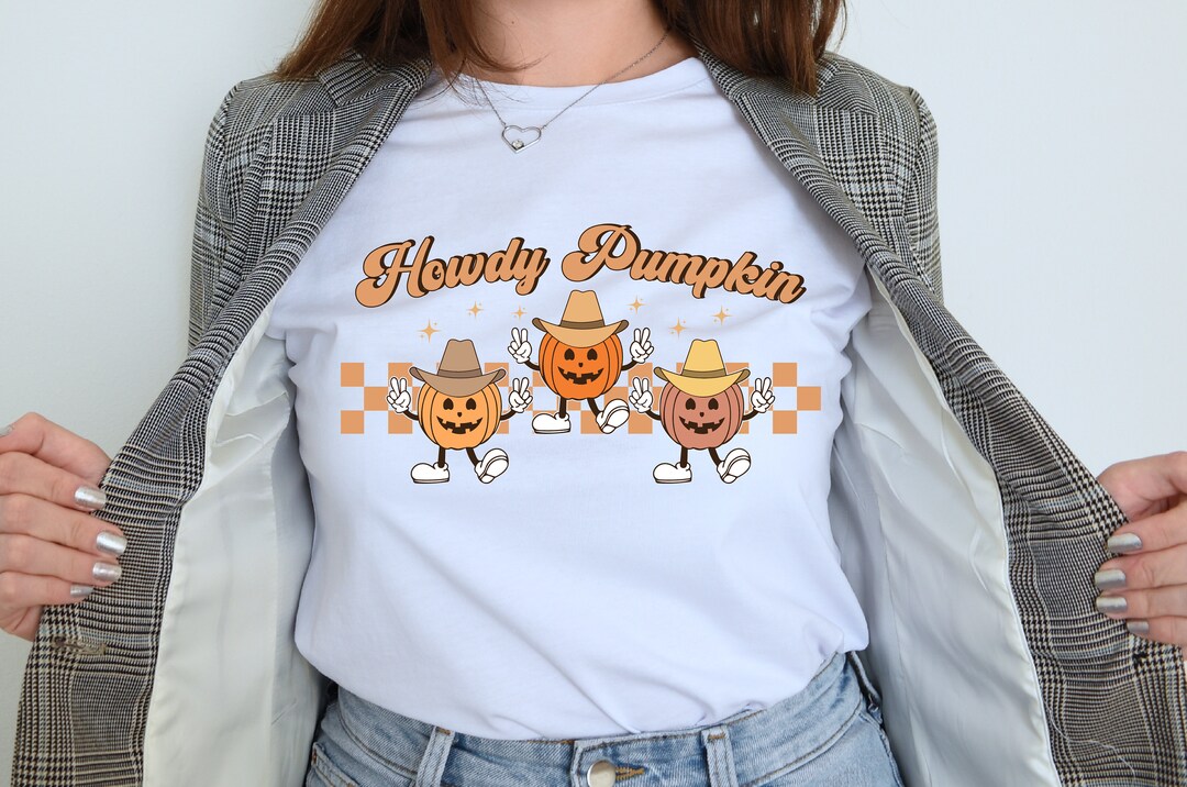 Retro Fall SVG PNG Sublimation Howdy Pumpkin SVG Fall T Shirt Autumn ...