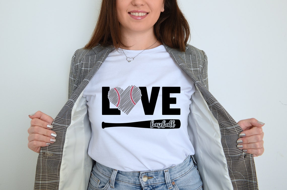 Love Baseball Svg Baseball Svg Cut File Baseball Shirt Svg - Etsy