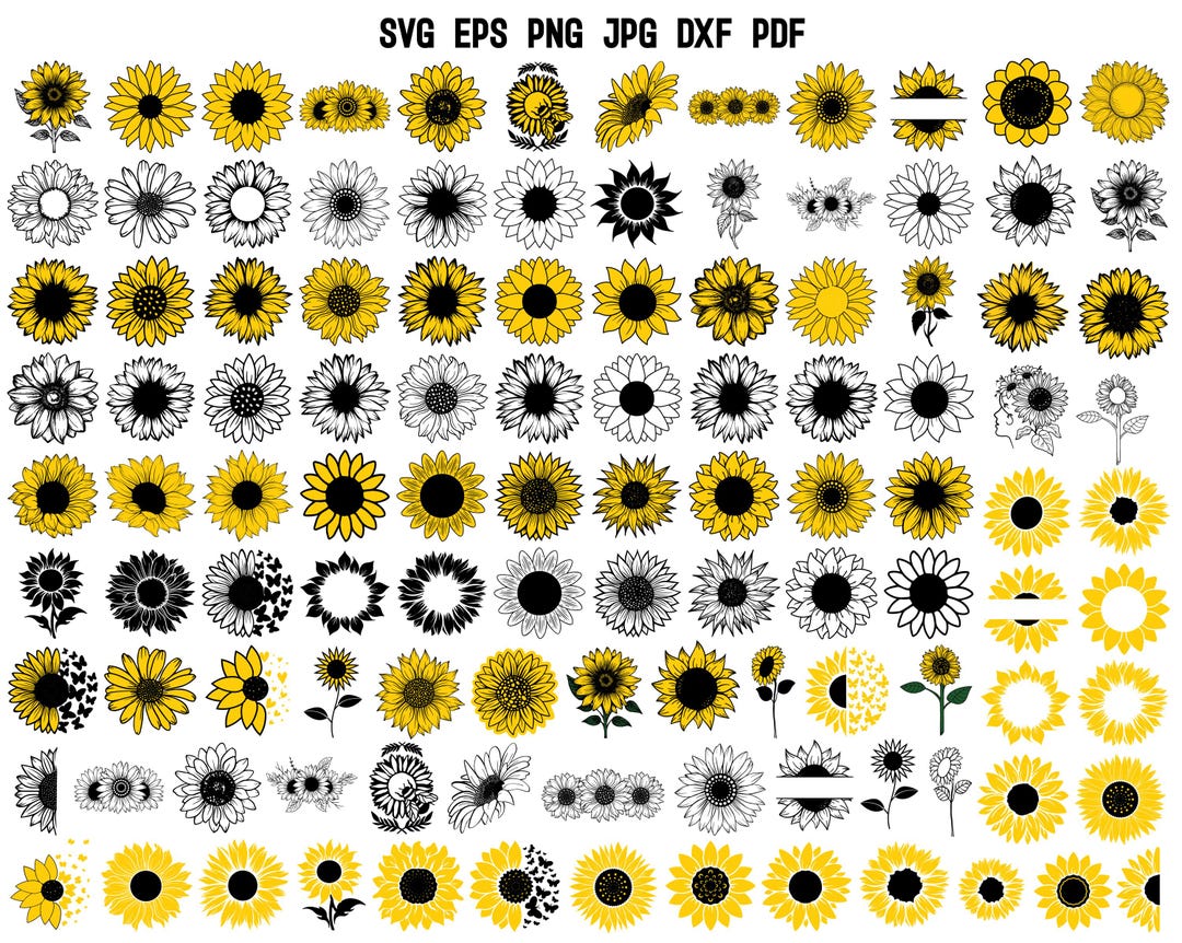 Sunflower SVG | Sunflower Clipart | Sunflower Cricut | Sunflower Cut ...