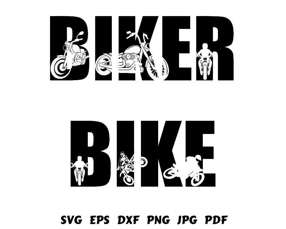 Fiets Svg | Biker Svg | Crossmotor Svg | Dirt Bike Silhouet ...