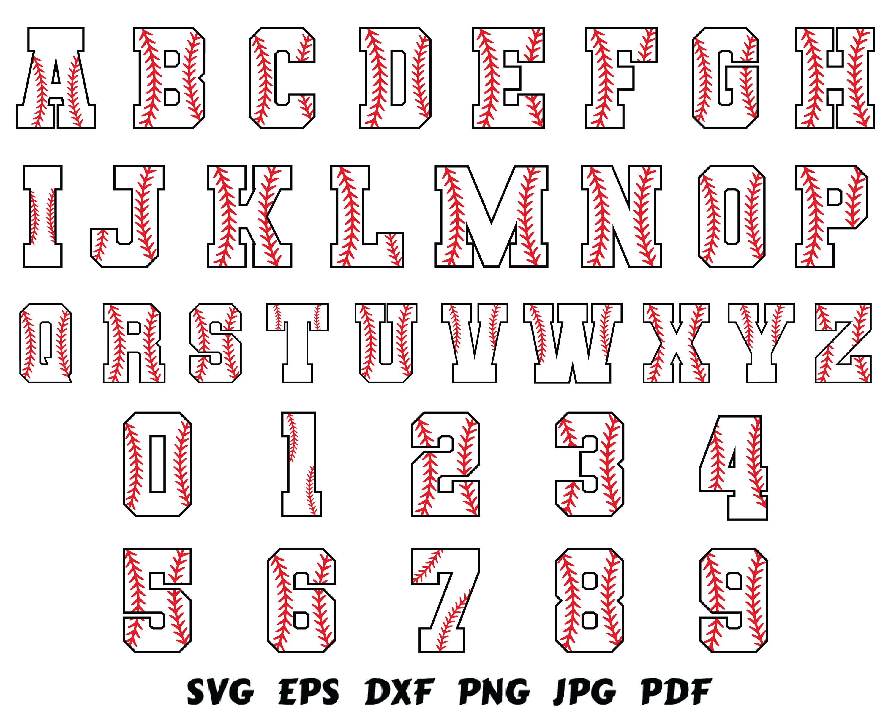 Sport Alphabet Svg Sport Font Svg Sport Numbers Svg Sport - Etsy
