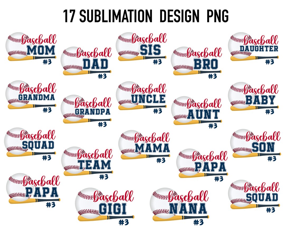 Baseball Bundle Sublimation Design Png Baseball Mom Png Baseball Dad ...