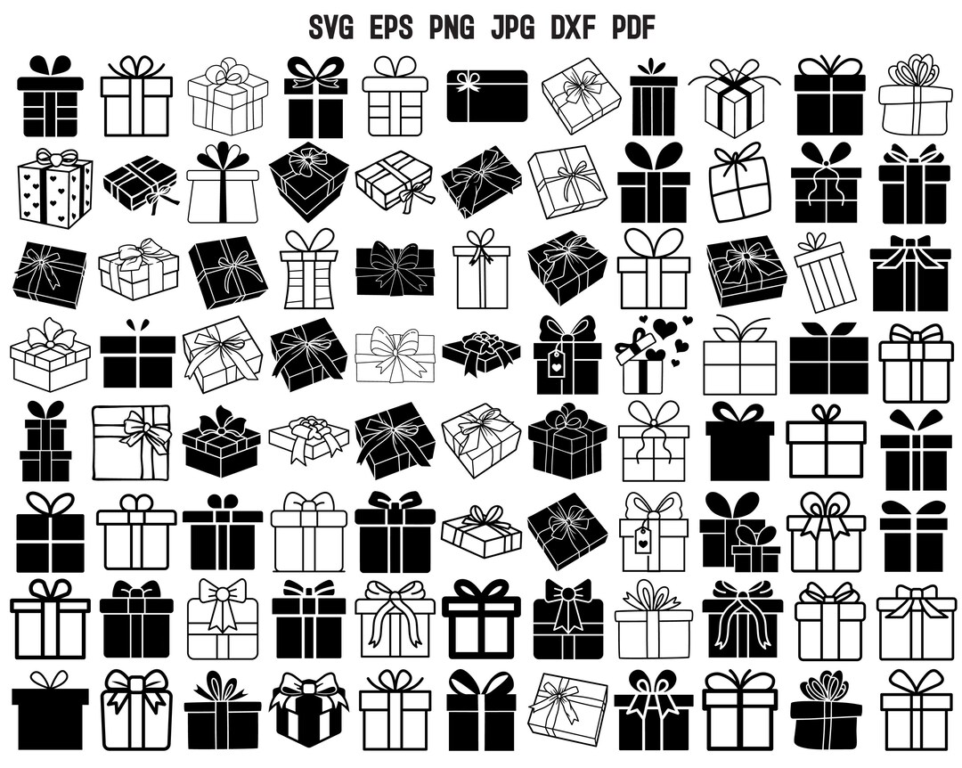 Christmas Gift SVG | Present SVG | Gift Box SVG | Present Cut File ...