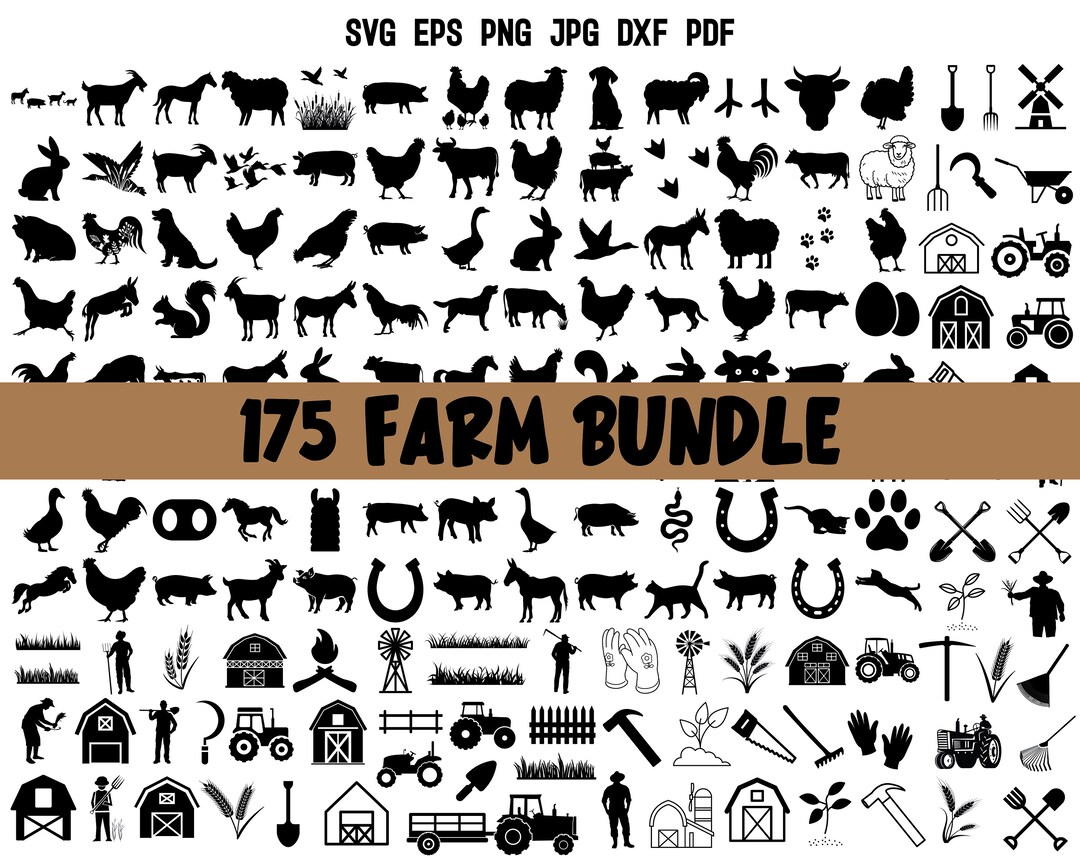 175 Farm SVG Bundle | Farm Life SVG | Farm Animals SVG | Farmhouse Svg ...