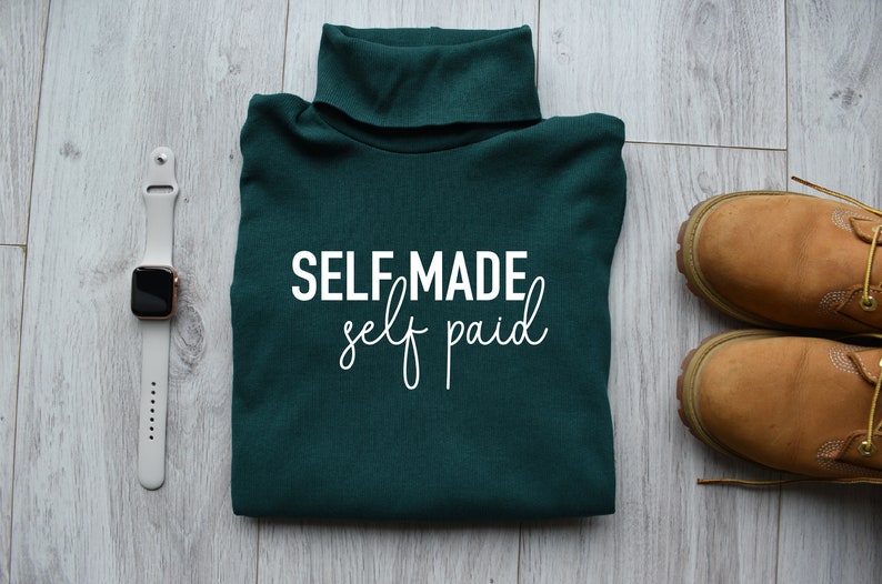 Self Made Self Paid Svg Empowered Svg Hustler Svg Motivational - Etsy
