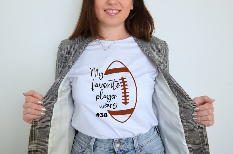 My Favorite Player Wears Svg Football Svg Football Cut File - Etsy ...
