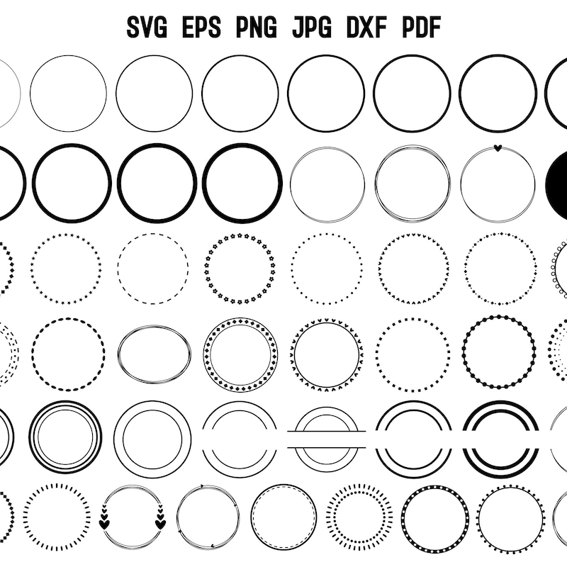 Circle Svg - Etsy