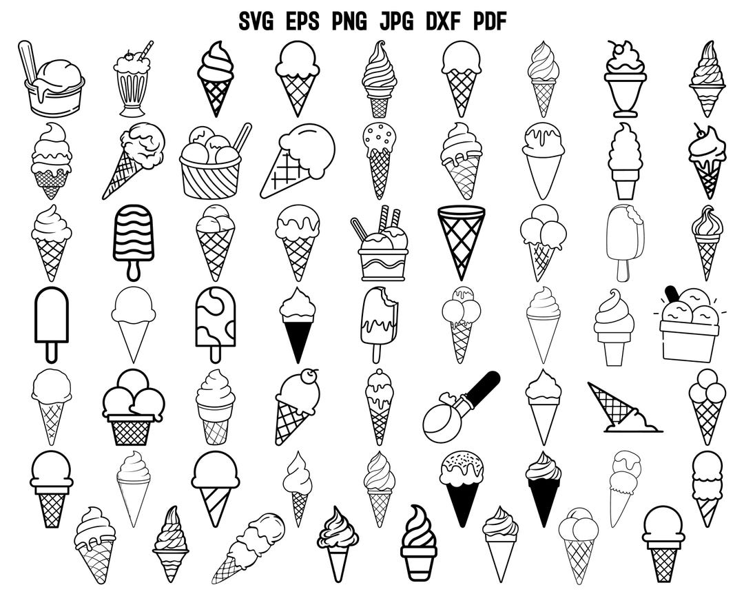Ice Cream SVG | Ice Cream Silhouette | Ice Cream Cricut | Summer Svg ...