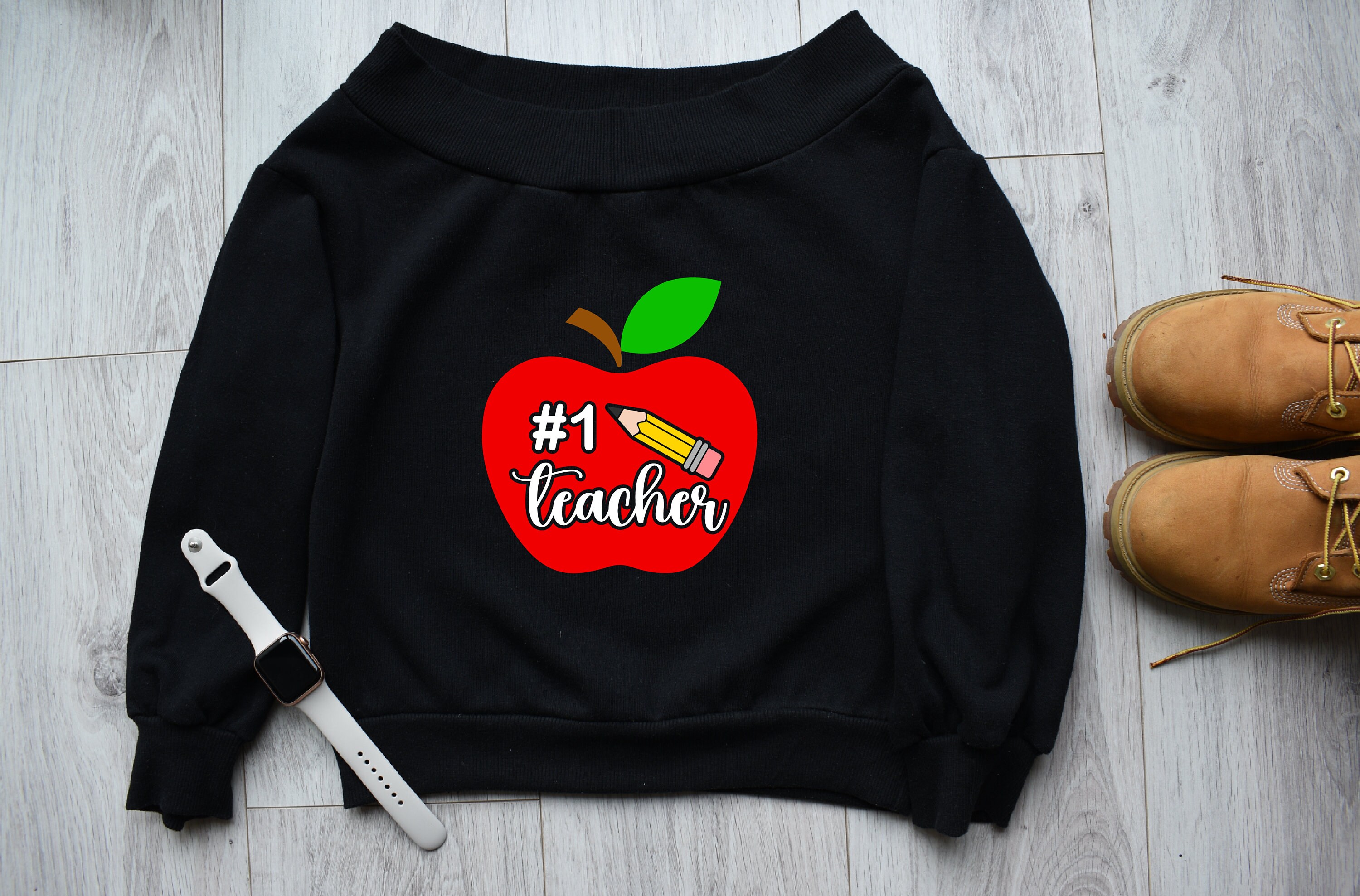 Number One Teacher Svg Teacher Svg Cut File Teacher Shirt Svg - Etsy