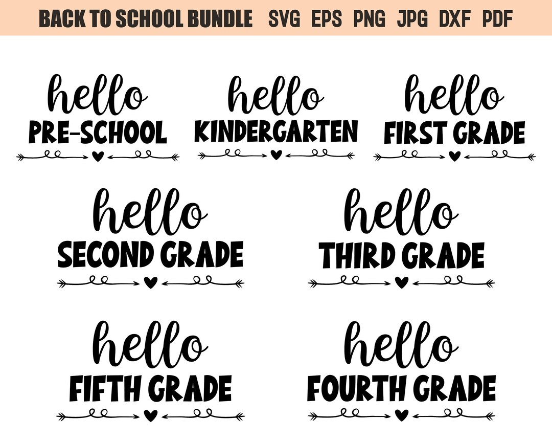 Back to School SVG | Hello School SVG | Teacher SVG | School Svg ...