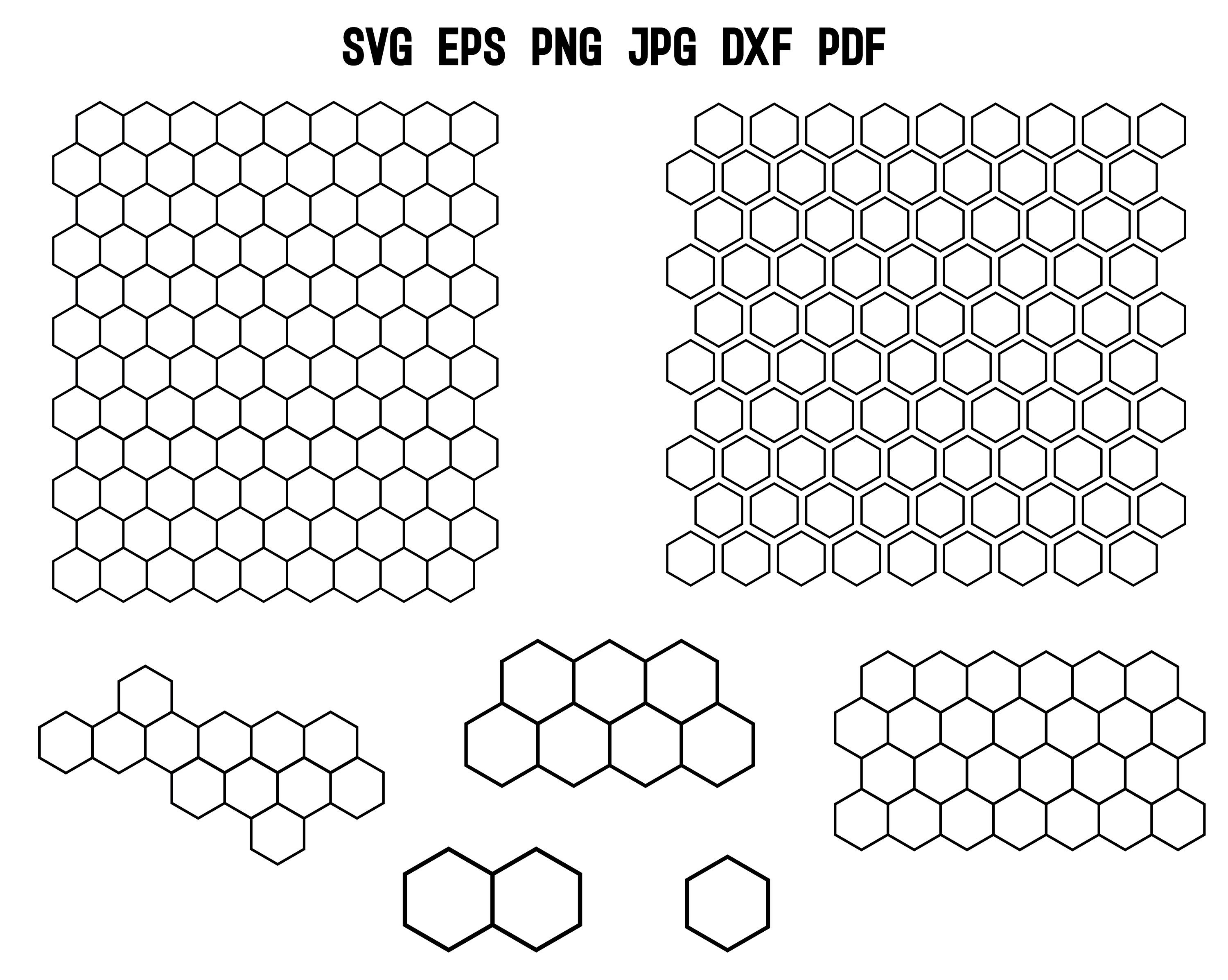 Honeycomb Pattern SVG | Honeycomb Bee Pattern | Hexagon Pattern SVG ...