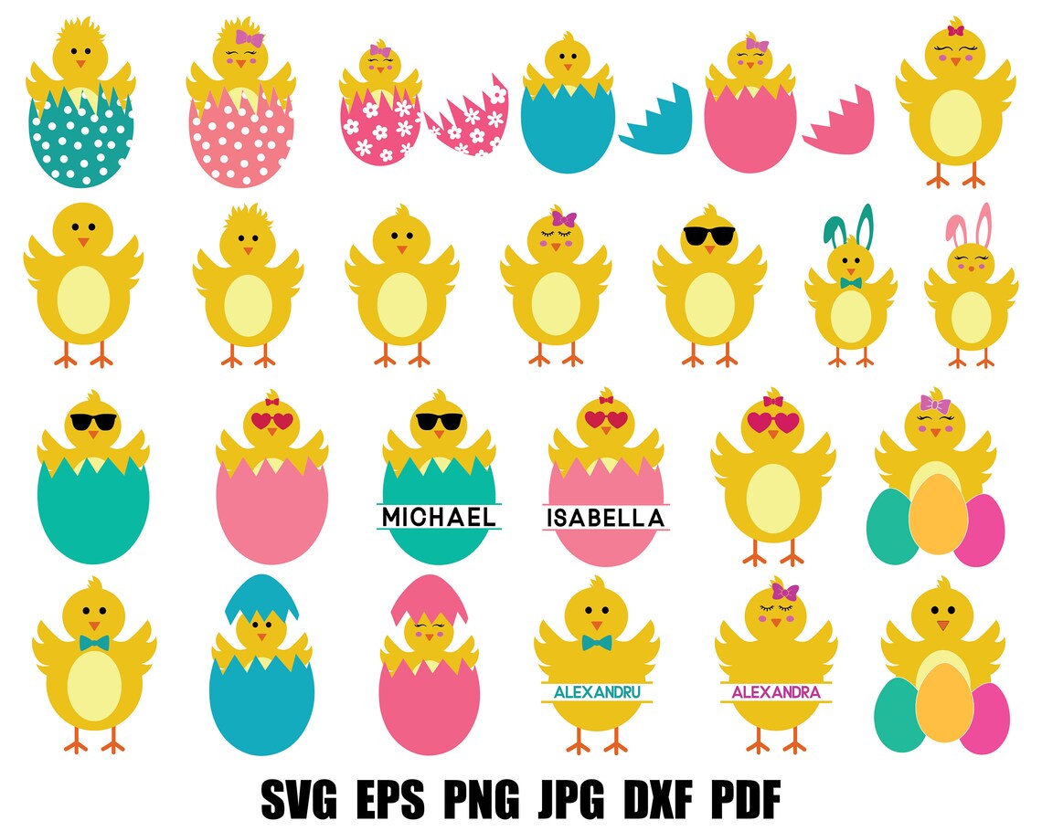 Easter Chicks SVG Chick SVG Cute Chick SVG Chick Cut - Etsy
