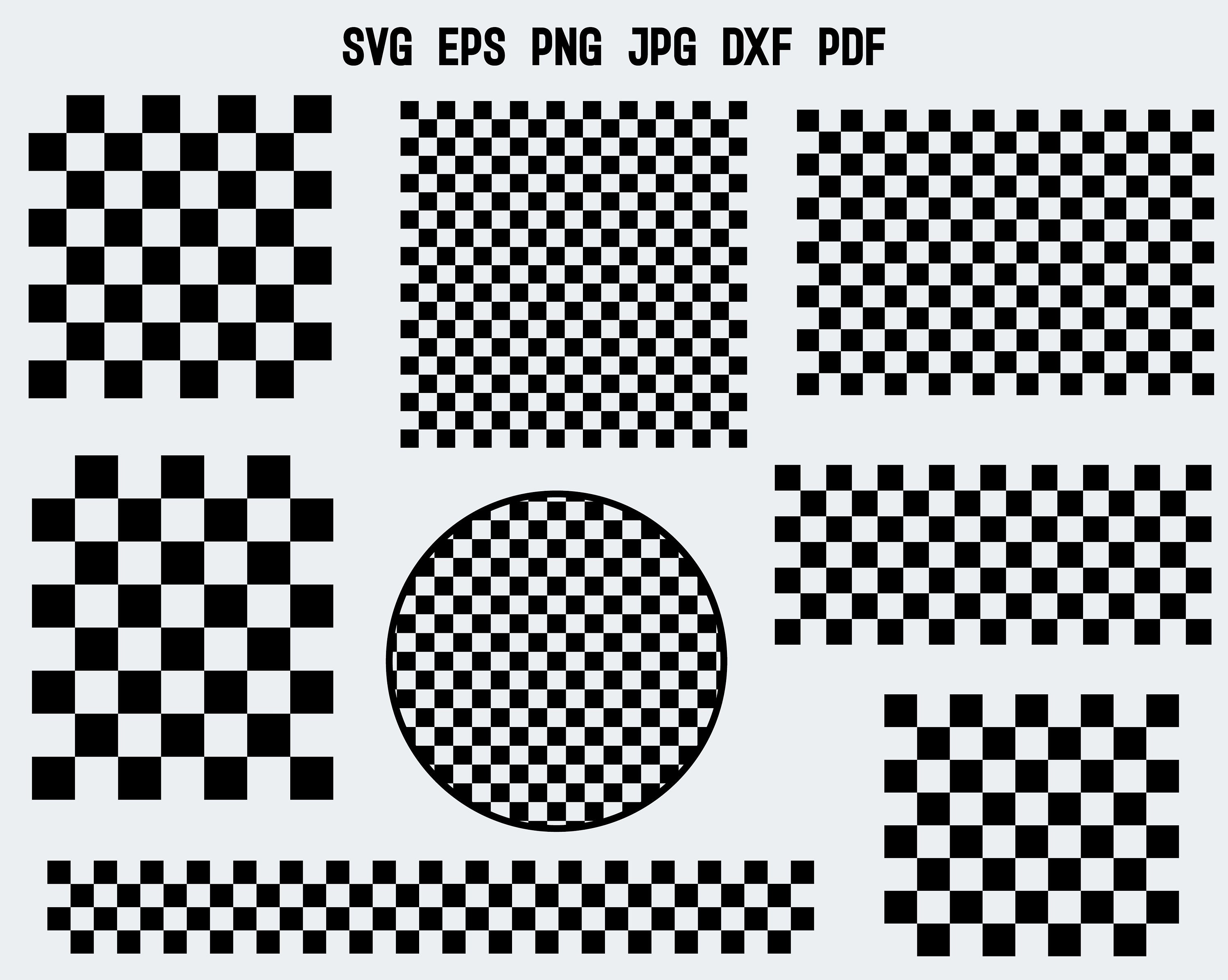 Checkered Pattern SVG | Seamless Checkered Pattern SVG | Checkered ...