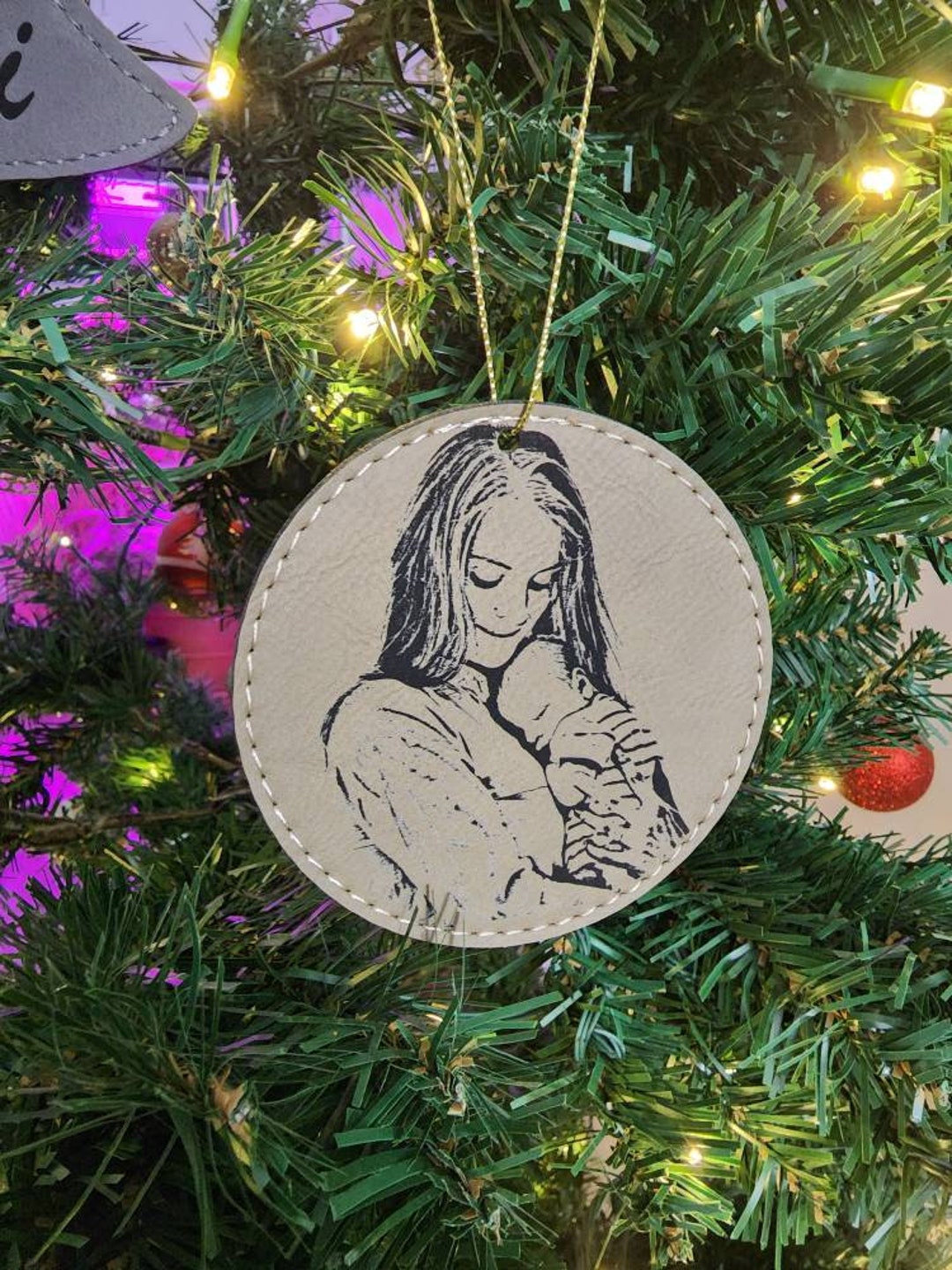 Personalized Round Christmas Ornaments, Christmas Tree Ornaments ...