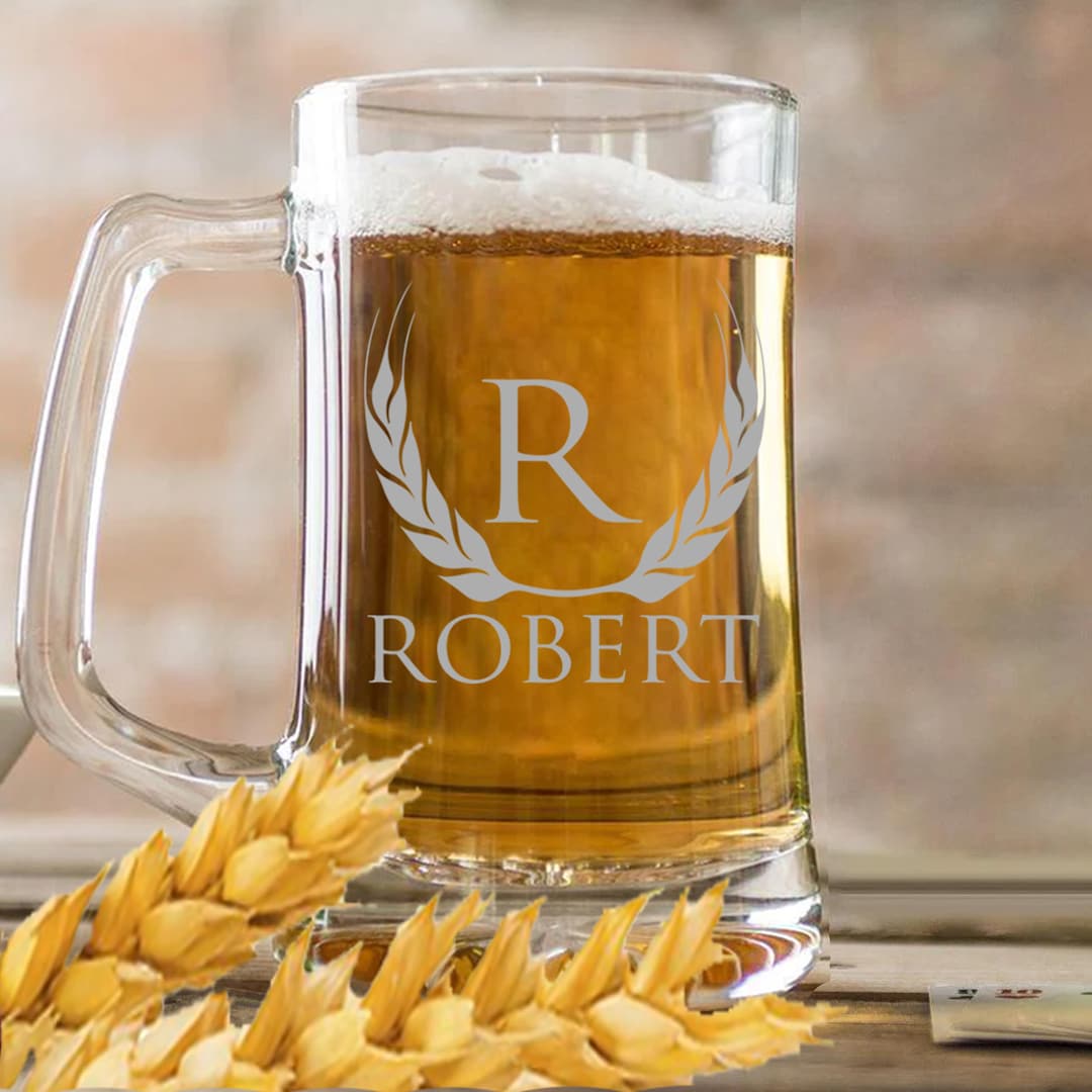 25oz Personalized Beer Mug, Customized Beer Mug, Engraved Beer Mug ...