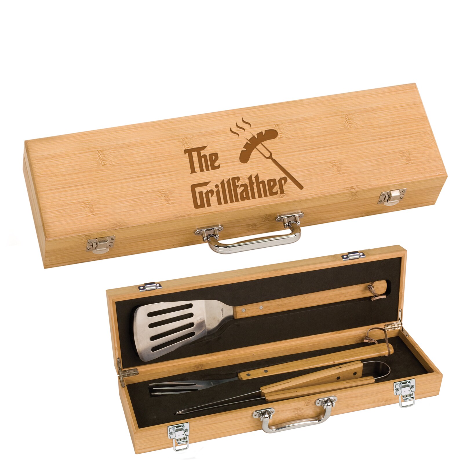 Custom BBQ Tools Box | Personalized BBQ Set | Personalized Father's Day ...