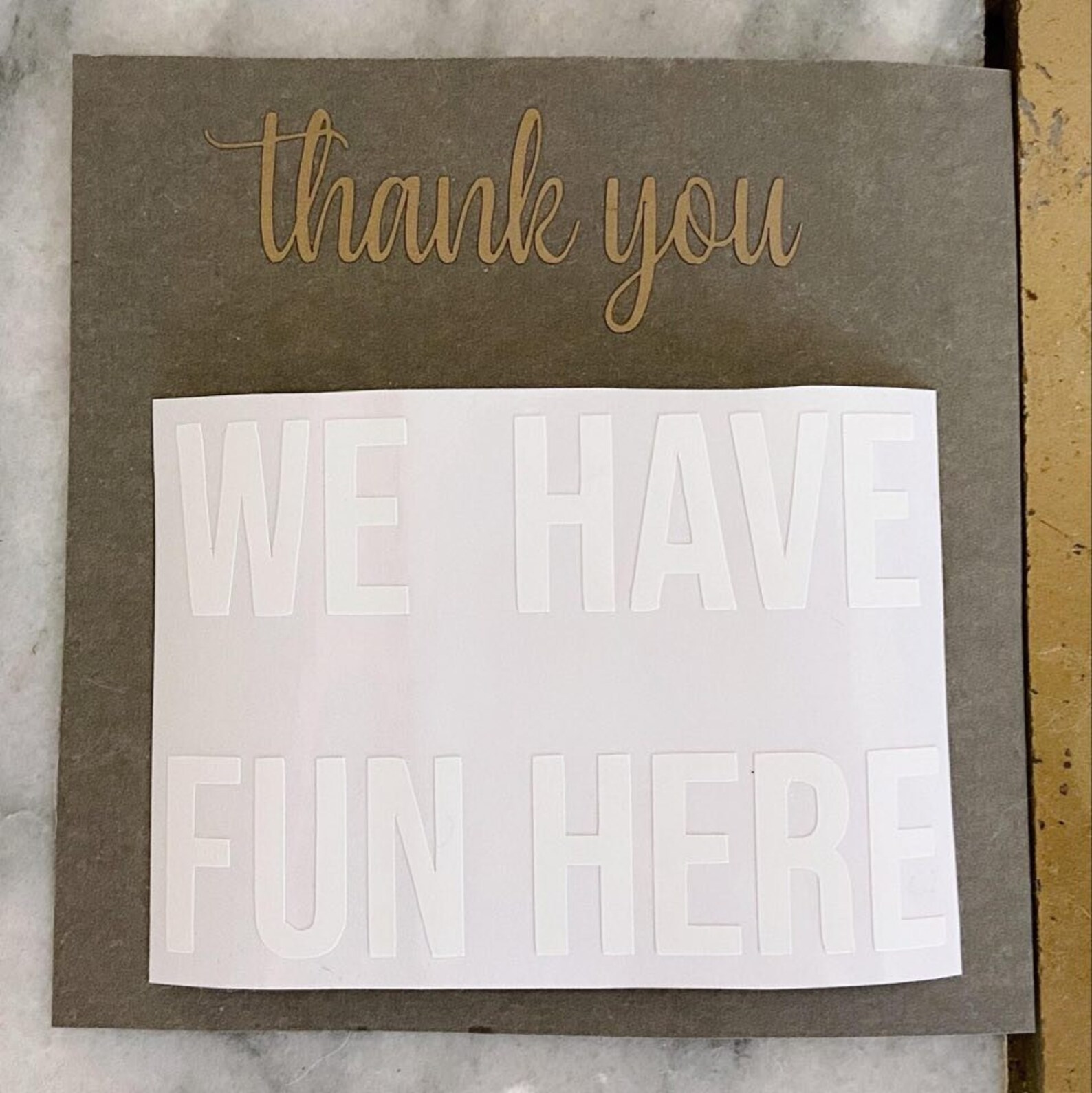 We Have Fun Here Vinyl Decal - Etsy Denmark
