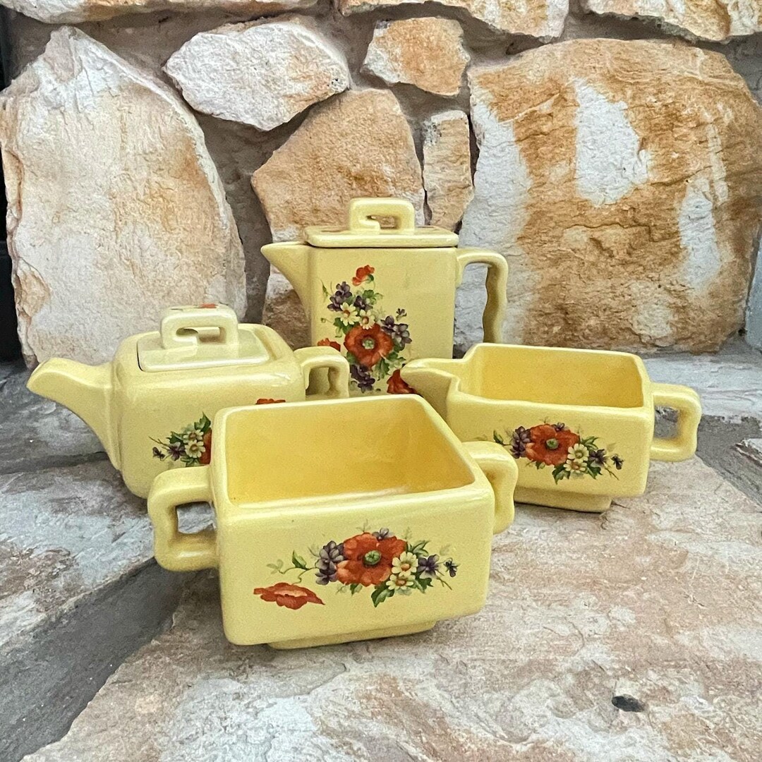 Gonder Pottery, La Gonda Teapot Lid, Creamer, Stackable Creamer and ...