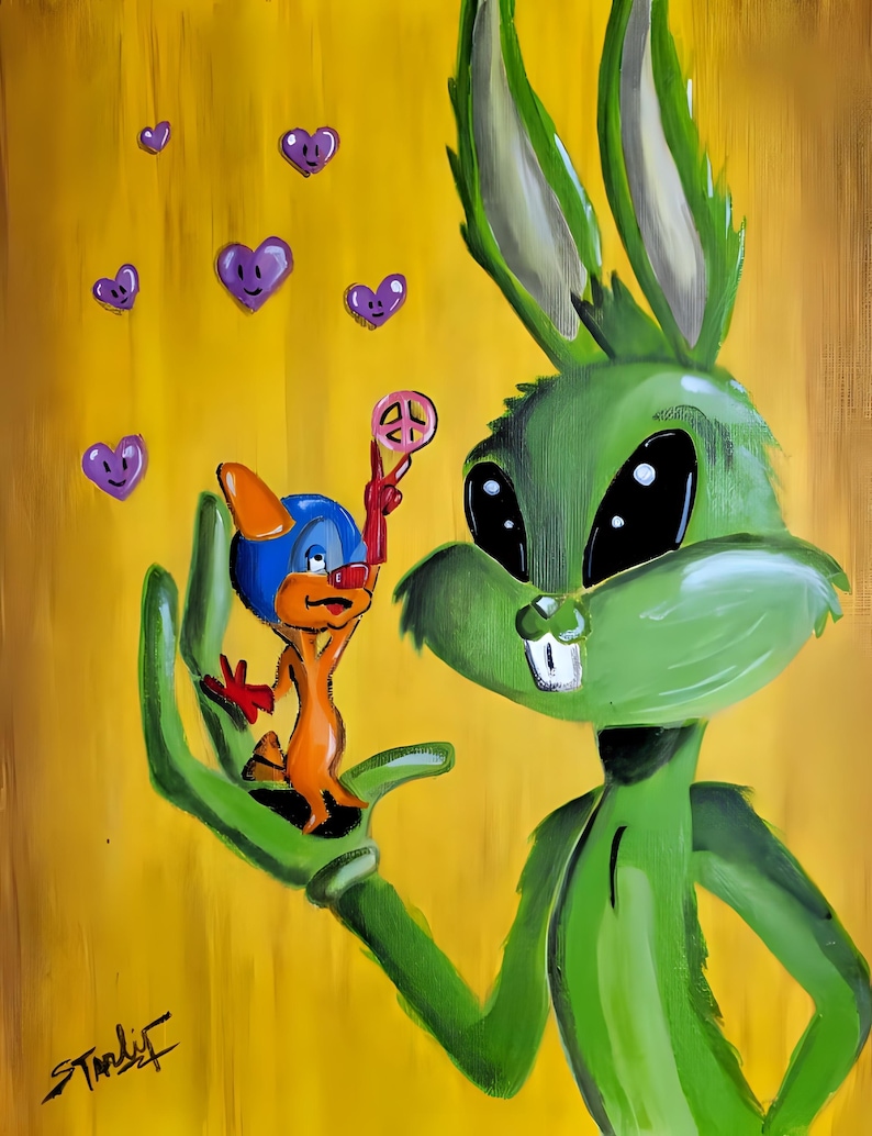 Bugs Bunny Alien Art - Etsy