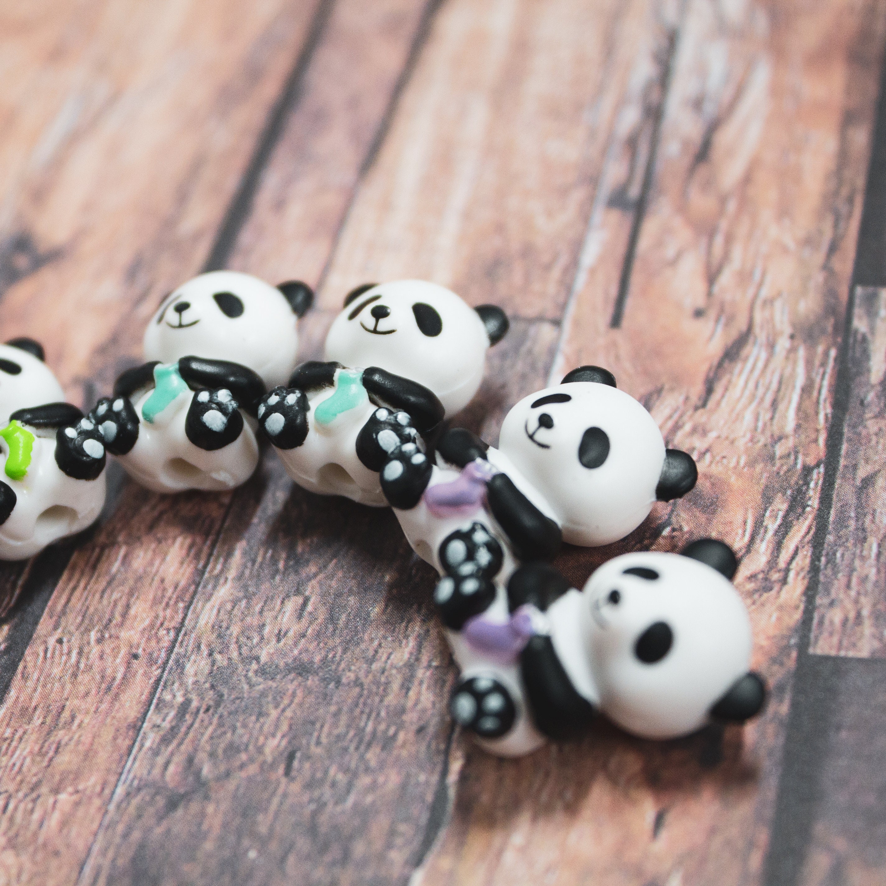 Hiyahiya Panda Knitting Point Protectors small & Large - Etsy UK