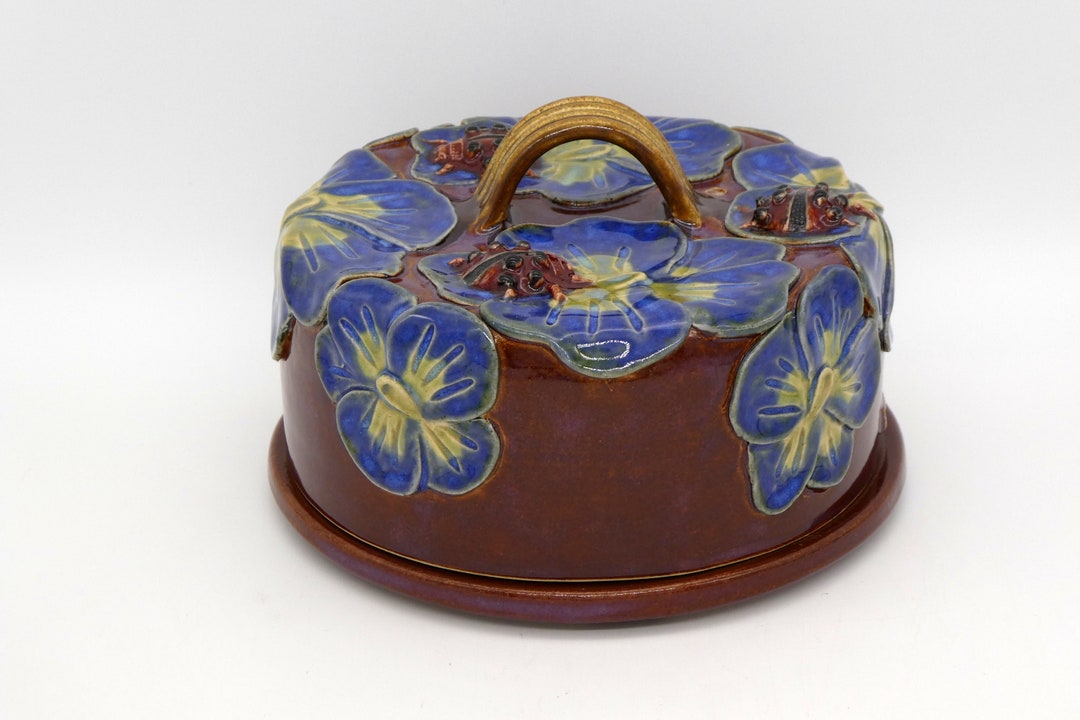Ceramic Cheese Dome Cheese Board With Lid Cheese Dish - Etsy