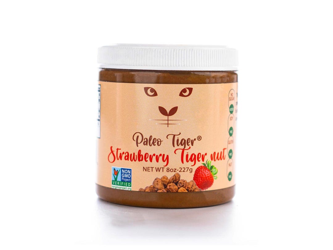 Strawberry Tiger Nut Butter, Paleo AIP Friendly, Vegan, Gluten-free ...