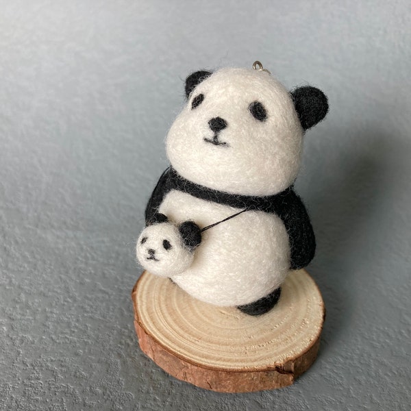 Felt Panda Ornament - Etsy