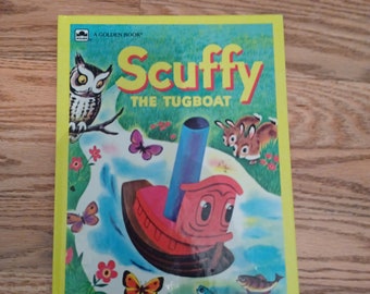 A Little Golden Book Scuffy the Tugboat Classic - Etsy
