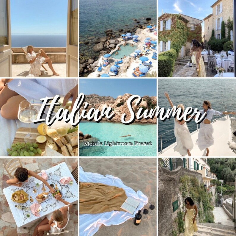 10 ITALIAN SUMMER Lightroom Preset Mobile, Bright Blogger Presets ...