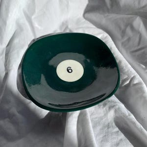 Billiard Ball Deep Plate, Handmade Stoneware Ceramic, Tableware - Etsy
