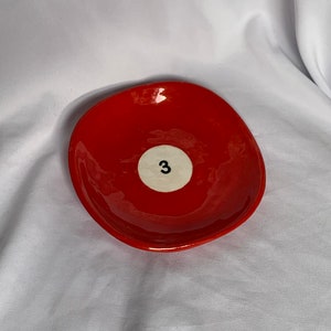 Billiard Ball Deep Plate, Handmade Stoneware Ceramic, Tableware - Etsy