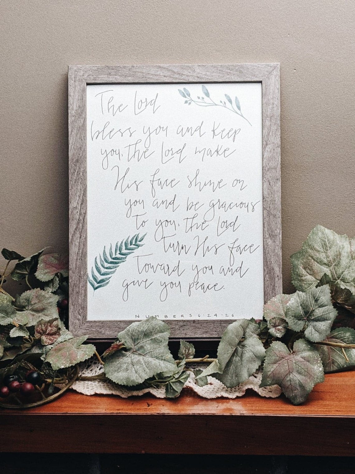 Benediction Art Print | Benediction Wall Art | Bible Verse Prints | the ...