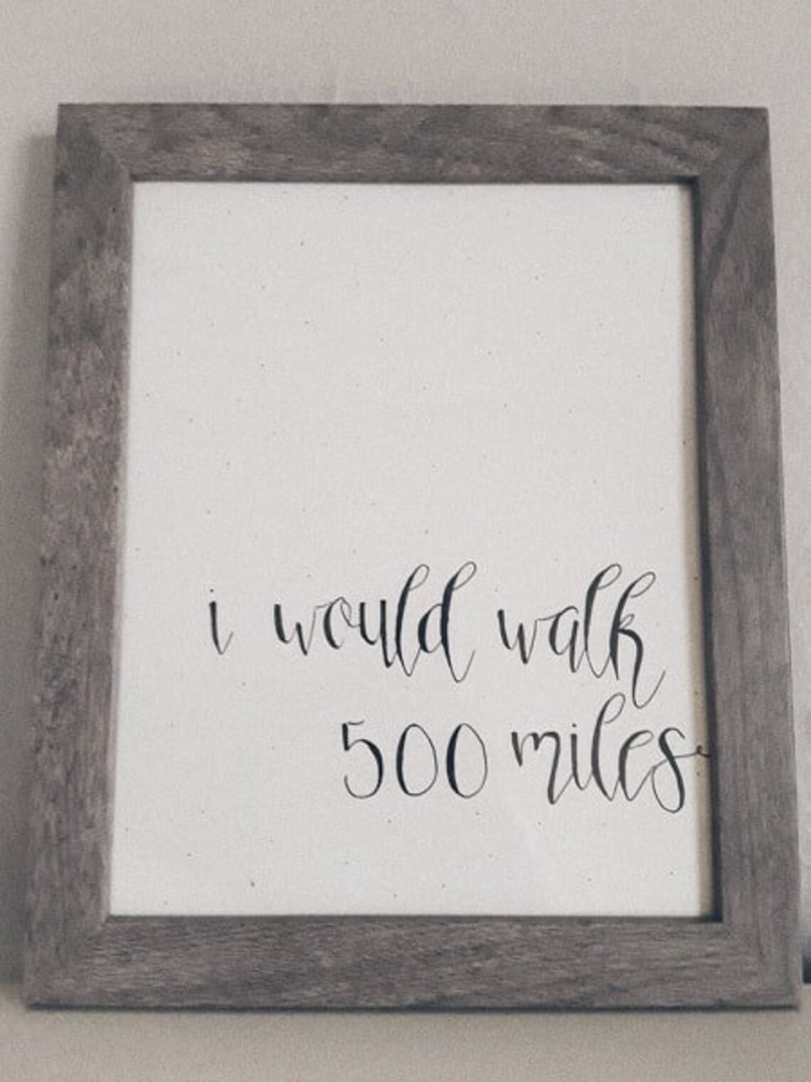 I Would Walk 500 Miles Print Pair - Etsy