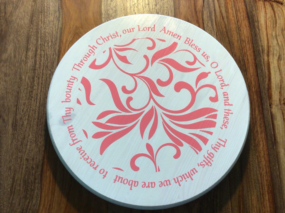 Lazy Susan With Bless Us O Lord Prayer - Etsy