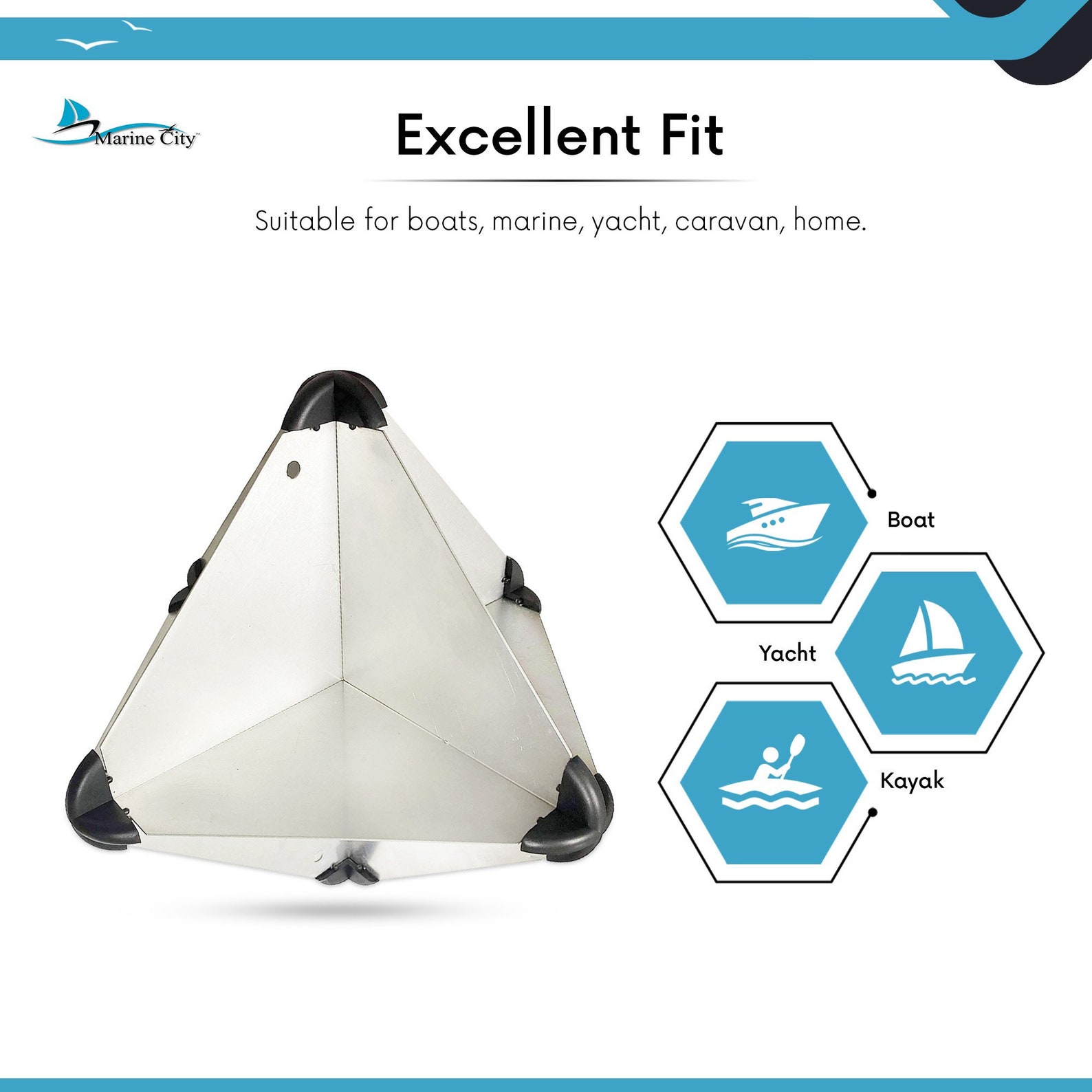 Marine City Aluminium Boat Radar Reflector Octahedral Type - 16" (M) - Etsy