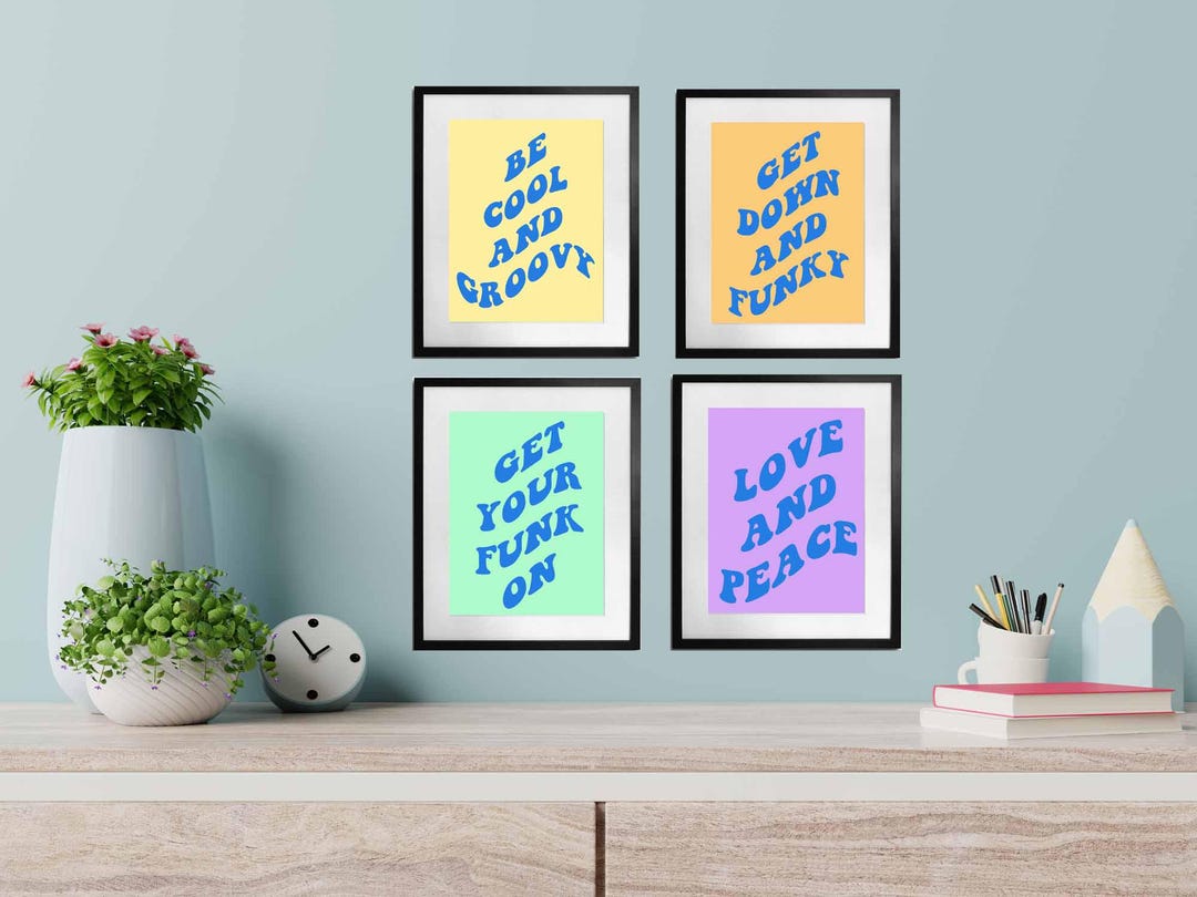 Printable Retro 60s/70s Sayings, Hippy Quotes, Funky Quotes, High Res ...