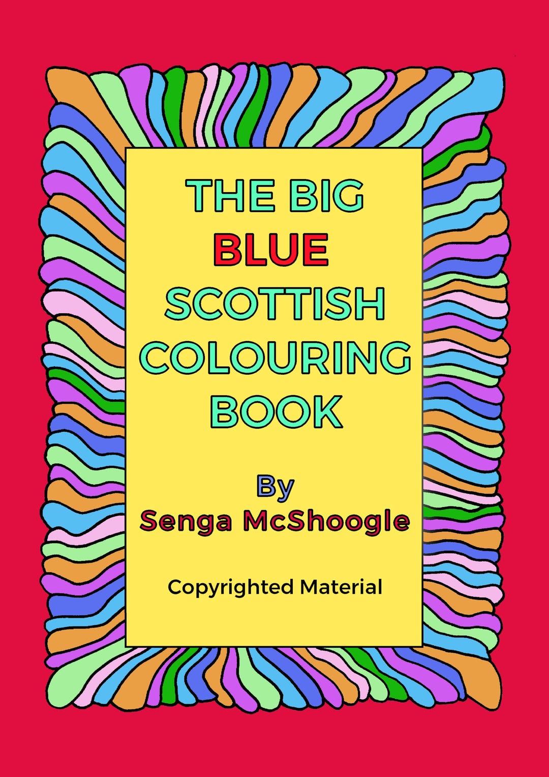 Rude Scottish Words Printable Colouring Book: Psychedelic Hand-lettered ...