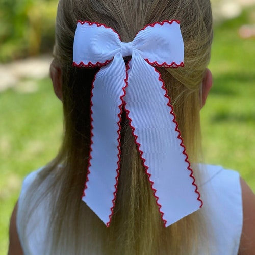 Long Tail Moon Stitch Bow - Etsy