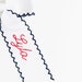 Moon-stitch Name Hand- Embroidered Bow - Etsy