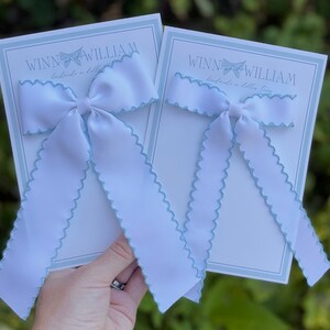 Long Tail Moon Stitch Bow - Etsy