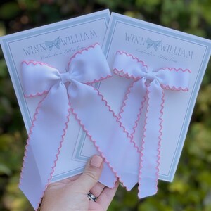 Long Tail Moon Stitch Bow - Etsy