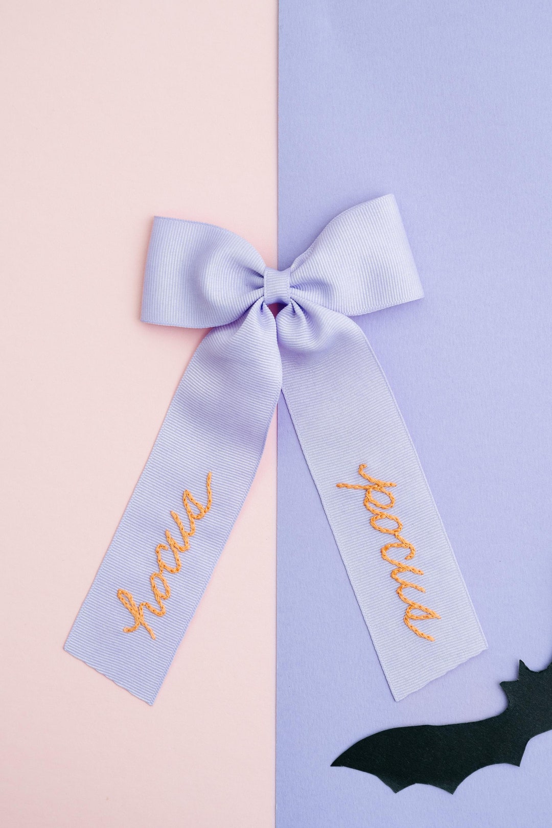 Hocus Pocus Hand Embroidered Bow - Etsy