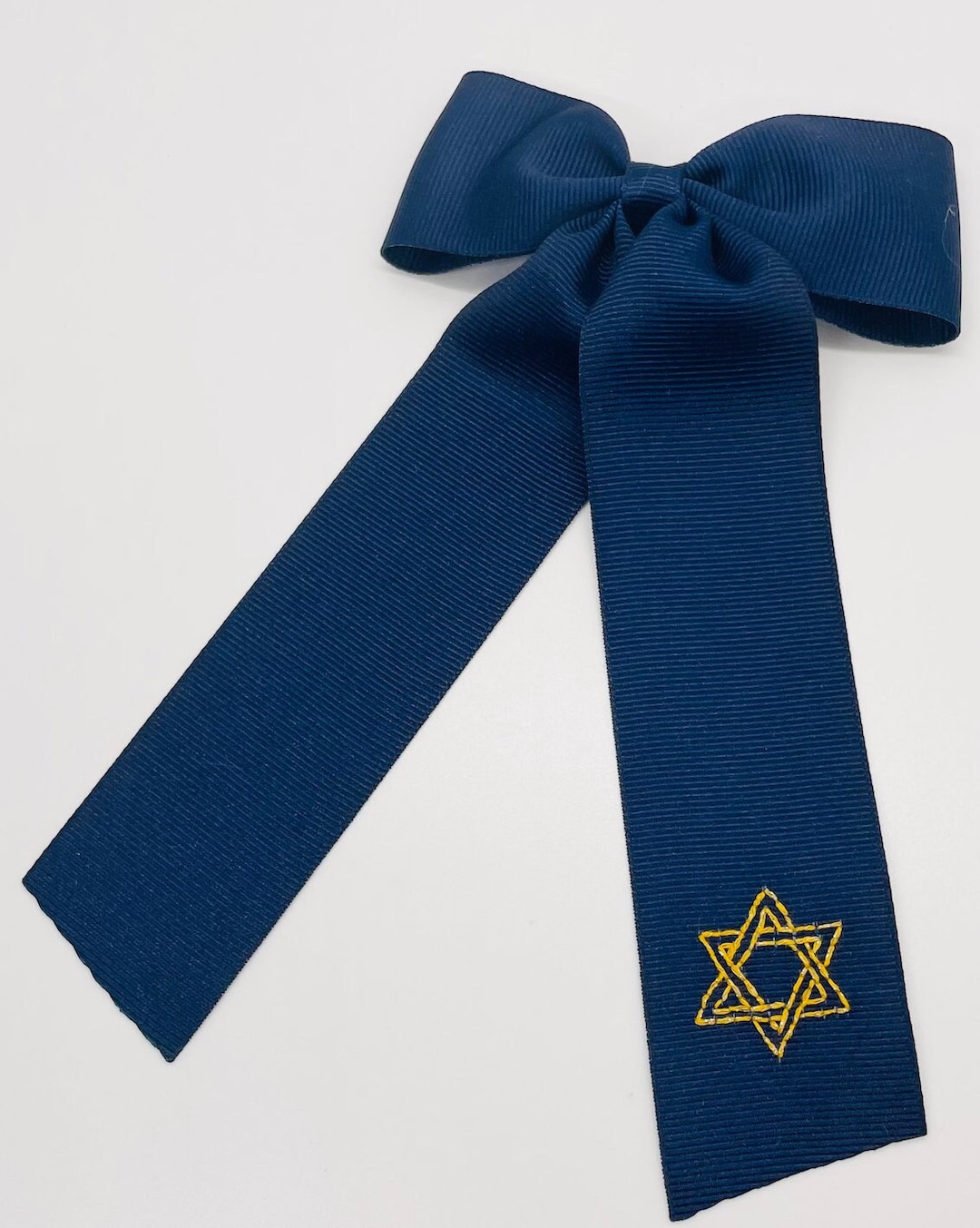Star of David Hand-embroidered Bow - Etsy