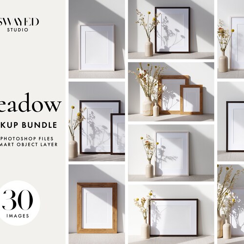 Horizontal Art Print Mockup Frame Horizontal Mockup A4 Frame | Etsy