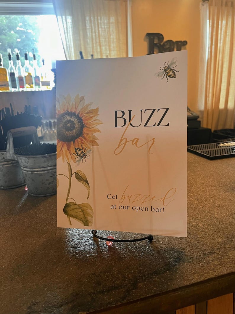 Bee-themed Baby Shower Signs - Digital Download | 6 Designs | 8.5 X 11 ...