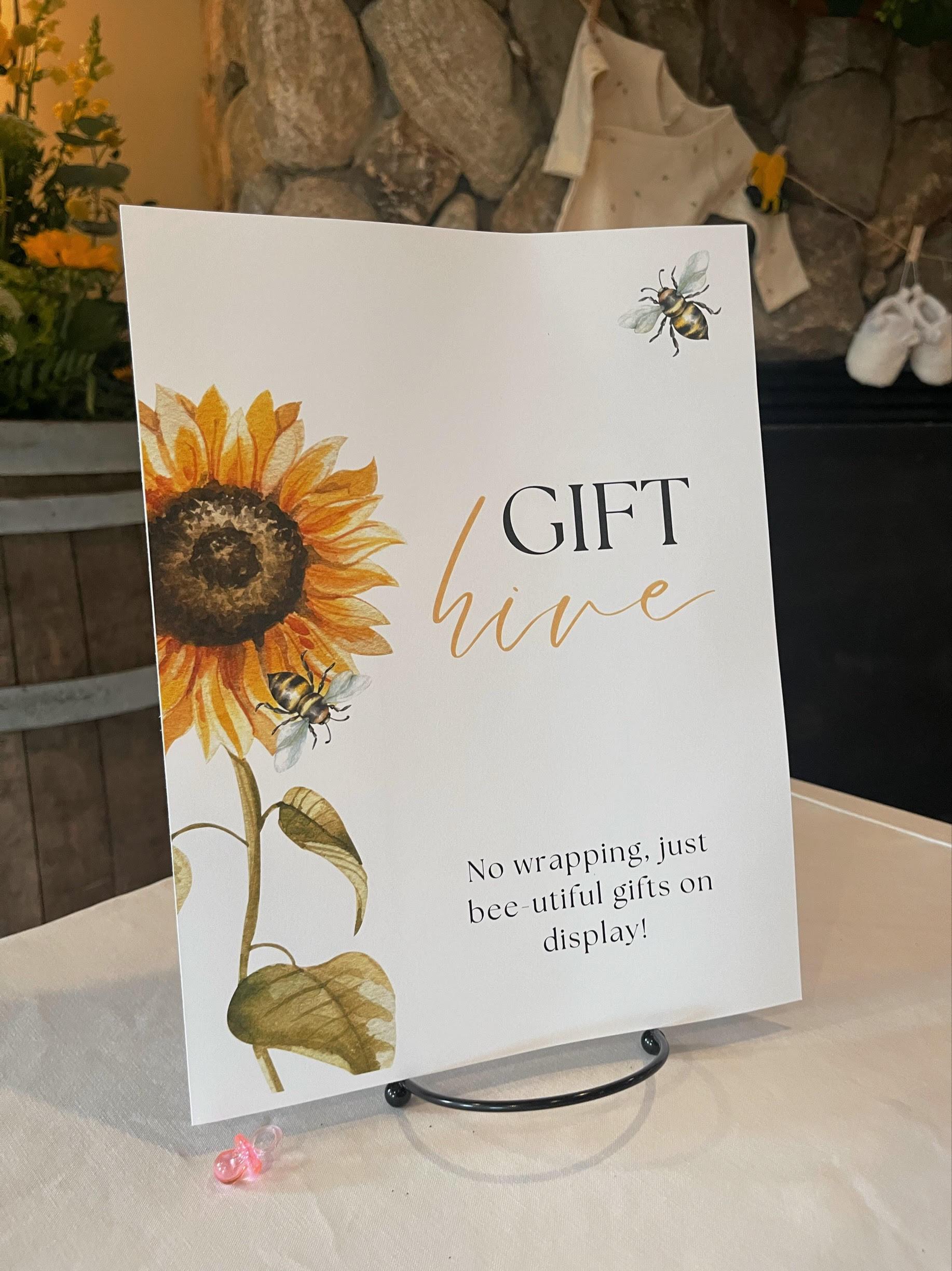 Bee-themed Baby Shower Signs - Digital Download | 6 Designs | 8.5 X 11 ...